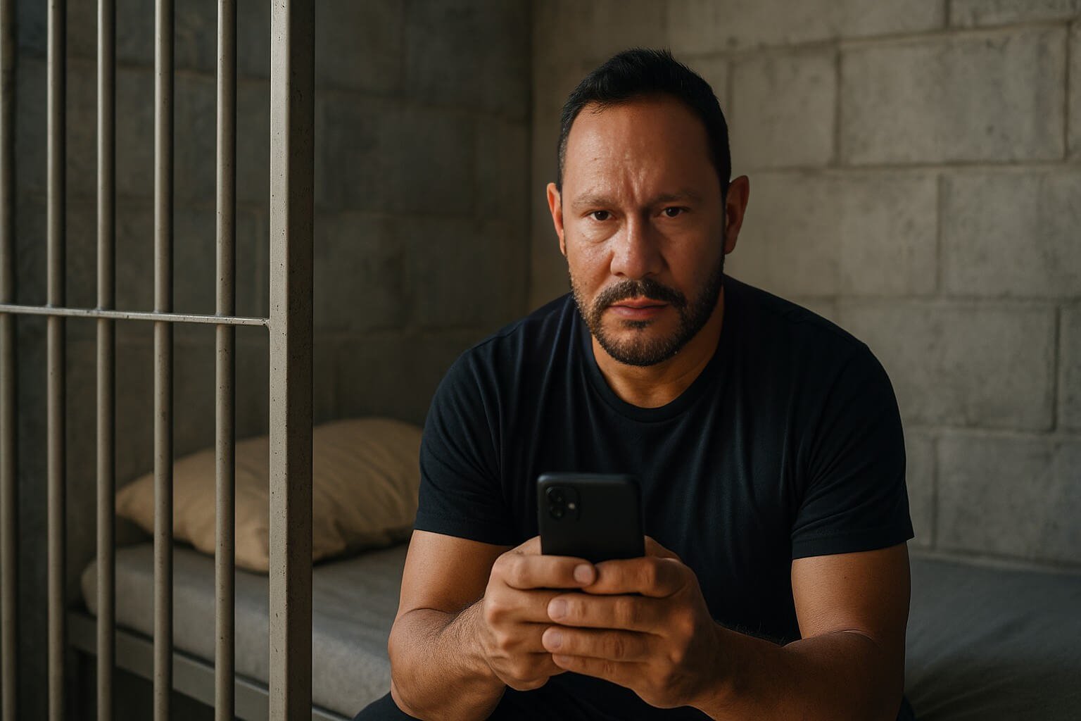 ¿Celso Gamboa usa un celular en su celda de máxima seguridad?